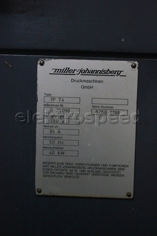 Elektrospeed » MILLER TP74-4 – Unimatic C3